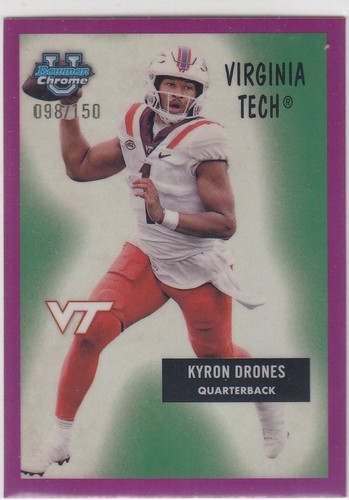 2024 Kyron Drones Bowman Chrome U THROWBACK REFRACTOR /150 - Virginia ...