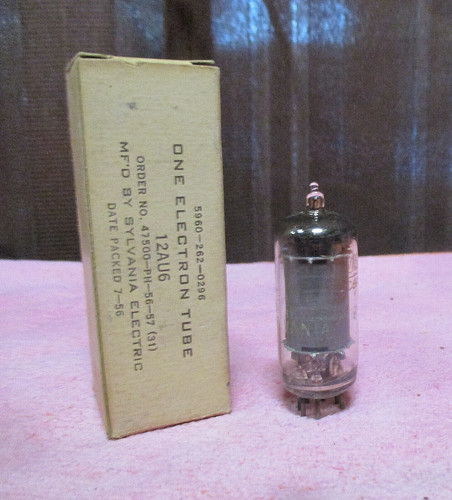 NOS Sylvania JAN 12AU6 Military Radio/TV Vacuum tube w/Box #1 | eBay