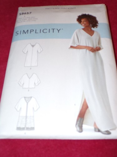Simplicity 8657 Sewing Pattern Xxs-xxl Hacking Tunic Top Dress Beach ...