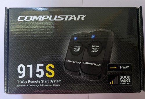 NEW Compustar CS915-S 1-Way Remote Start System w/ Two 1-Button Remotes ...