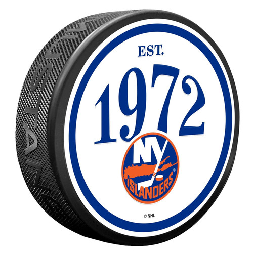 New York Islanders Puck - Founding Year | eBay