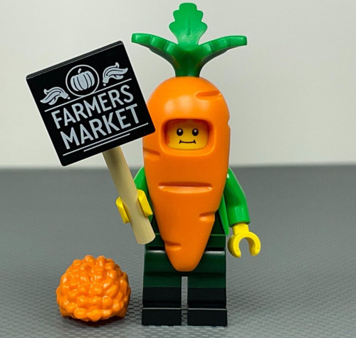 LEGO Carrot Mascot Guy Man Collectible Minifigure Series 24 CMF 71037 ...