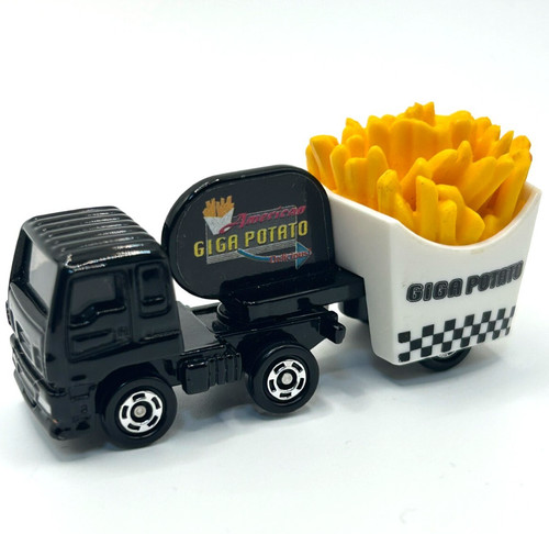 Takara Tomy Tomica No.55 Isuzu Giga French Fry Car Toy Car Trailer head ...