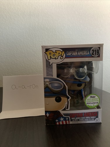 Funko Pop!- Captain America #219 Spring Convention Exclusive | eBay