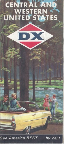 Vintage DX Sunray Oil Company 1960s Central and Western United States ...