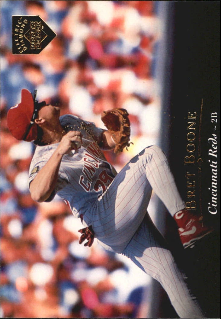 Bret Boone 1995 Upper Deck #165 Electric Diamond Gold Price Guide ...