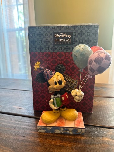 NEW! Jim Shore Mickey Mouse Cheerful Celebration Bday Figurine Disney ...
