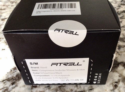 New Fitrell 3 Pairs Compression Socks Circulation Support Size S/M | eBay