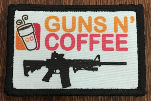 Tactical Guns and Coffee Morale Patch Funny Military Army Hook Flag ...