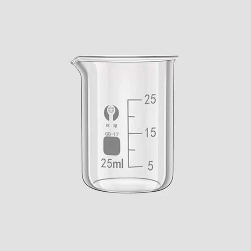 10 Pieces 25ml Glass Beaker Borosilicate Glass Beakers Chemistry Lab ...