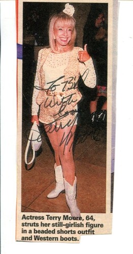 Playboy TERRY MOORE signed AUTOGRAPH 9008 | eBay
