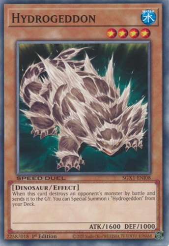 Yugioh! Hydrogeddon - SGX1-ENI08 - Common - 1st Edition Near Mint ...
