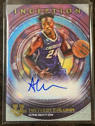 2022-23 Bowman University Inception Arthur Kaluma Prospect Auto #BIAAK ...