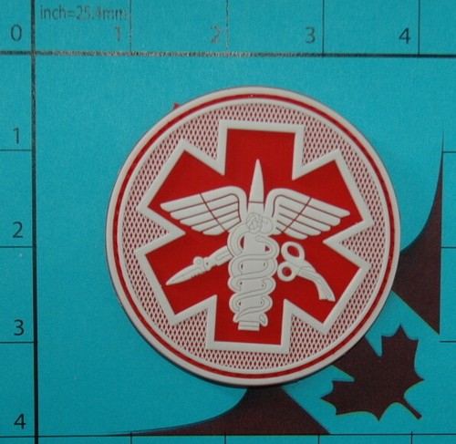 RED MEDIC Snake FLAG PATCH scissors RED Line EMS EMT CADEUS Doctor ...