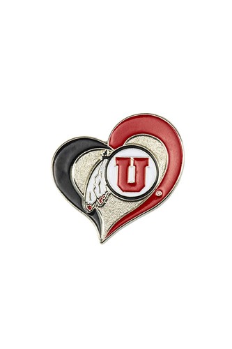 University of Utah Swirl Heart Pin | eBay