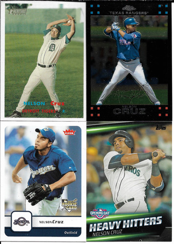Nelson Cruz 4 Card Lot with Heritage & Fleer Rookies NM | eBay