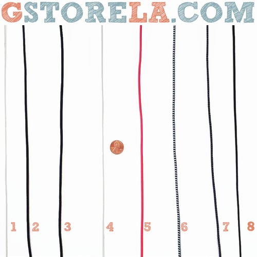 Round Elastic Trim / Stretch Bungee String (2.5mm - 4mm 1/8 Cord) | eBay