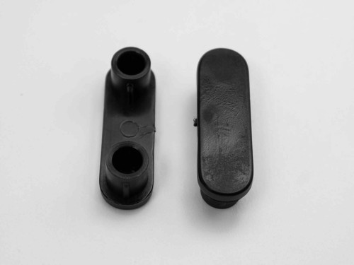 16 Racetrack Shaped Insert Glides Fits 1-7/8'' x 9/16'' O.D. Patio ...