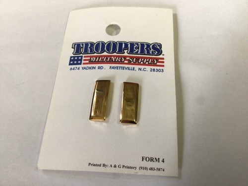 US Navy Ensign / US Army Second Lieutenant Collar Rank Pins New in PAC ...