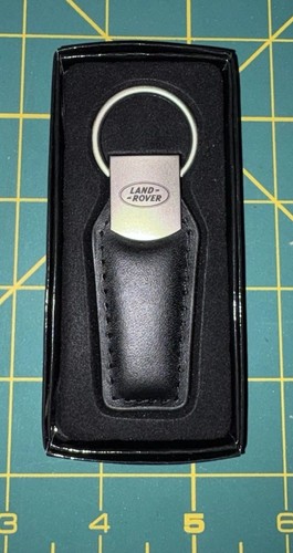Land Rover Genuine Leather Brushed Finish Metal Keychain | eBay