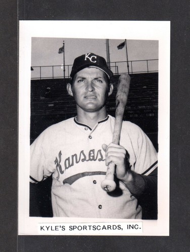 Ed Kirkpatrick KC ROYALS UNSIGNED 3-1/2 x 5 ORIGINAL B&W SNAPSHOT PHOTO ...