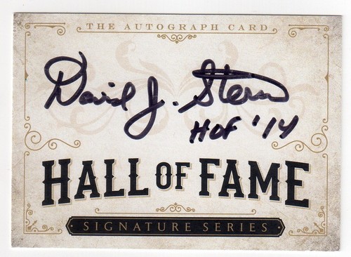 David Stern Signed Basketball Card NBA Hall of Fame Autograph Auto | eBay