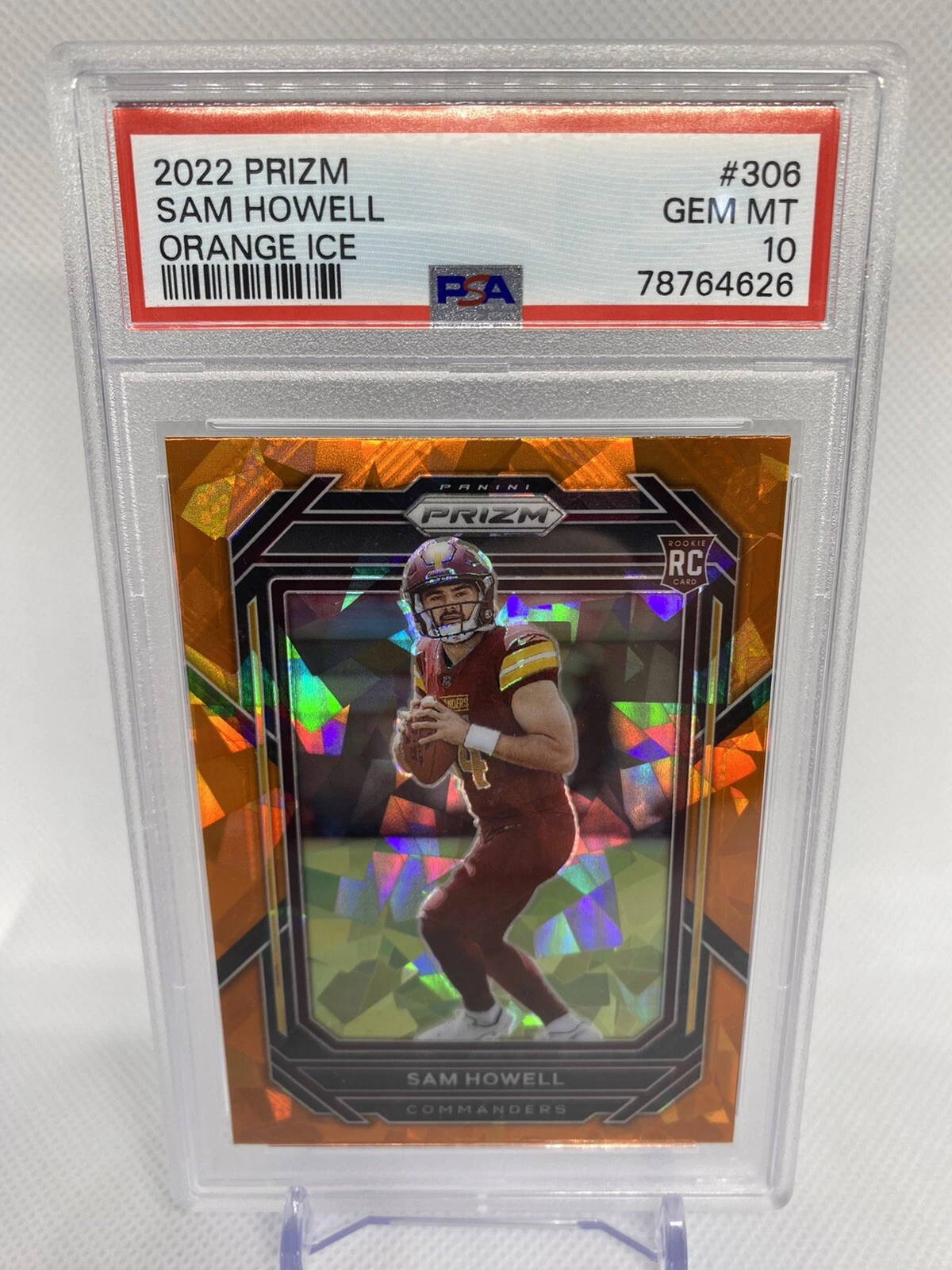 Sam Howell 2022 Prizm #306 Orange Ice Price Guide - Sports Card Investor
