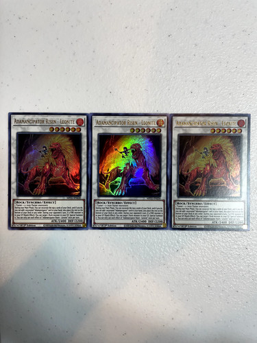 yugioh adamancipator risen leonite ultra rare 3x mp21-en230 playset ...