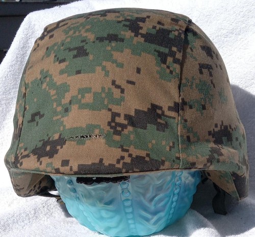 USGI PASGT Helmet W/Kevlar Level IIIA 1983-2003 W/WOODLAND-MARPAT cover ...