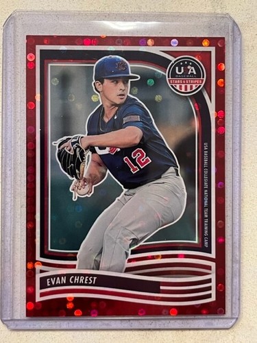 EVAN CHREST 2024 Panini USA Baseball Stars & Stripes H2 RED # 65/199 | eBay