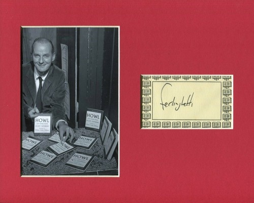 Lawrence Ferlinghetti Beat Poet City Lights Books Signed Autograph ...