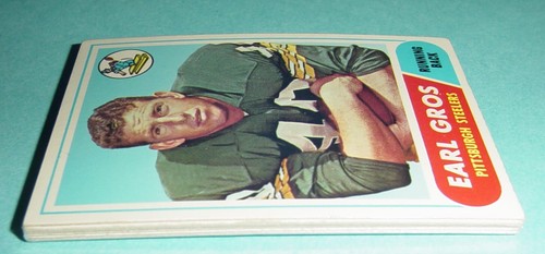 1968 Topps Football Sealed cello 10 Pack #7 Earl Gros Steelers #178 Tom ...