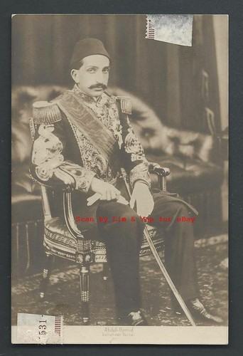 Sultan rppc Abdul Hamid Khan II Uniform Ottoman Turkey 1867 | eBay