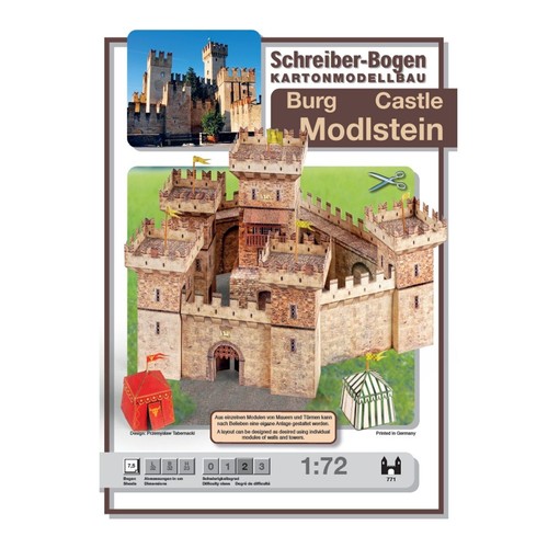 Schreiber-Bogen Cardboard Model Building Castle Modlstein | Paper Model ...
