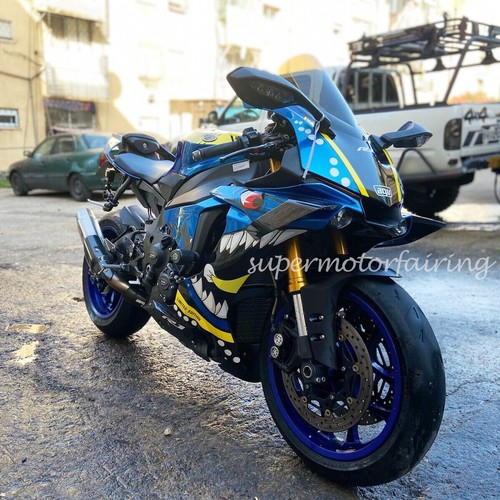 Blue Shark Fairing Kit For YAMAHA YZF R1 R1M 2015-2019 ABS Injection ...