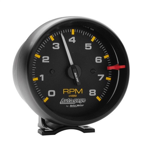 AUTO METER 2300 Autogage Tachometer,3.750 in., Black dial/Black bezel ...