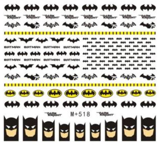 Batman Vol 2 - Waterslide Nail Decal - 50 PC - BNA-10273 | eBay
