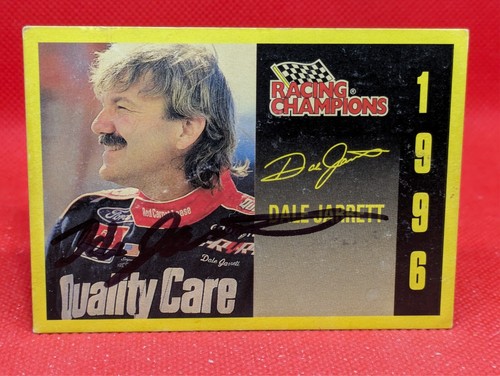AUTOGRAPH on card: Dale Jarrett 1996 Racing Champions | eBay