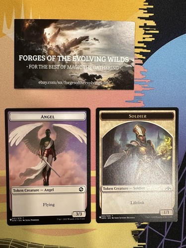 Angel / Soldier 001 002 Token - Secret Lair - SLD - Angels Commander ...