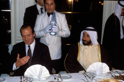 Sheikh Zayed bin Sultan al-Nahyan, Juan Carlos of Spain 1981 4x6 PHOTO ...