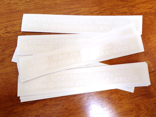 Bell Helicopter Fuel Decal : Fuel Cap 76 US Gal (SALE FOR 1) | eBay