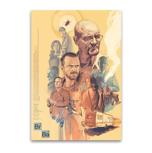 Breaking Bad TV Canvas Wall Art Print Poster Movie Art Decorative ...