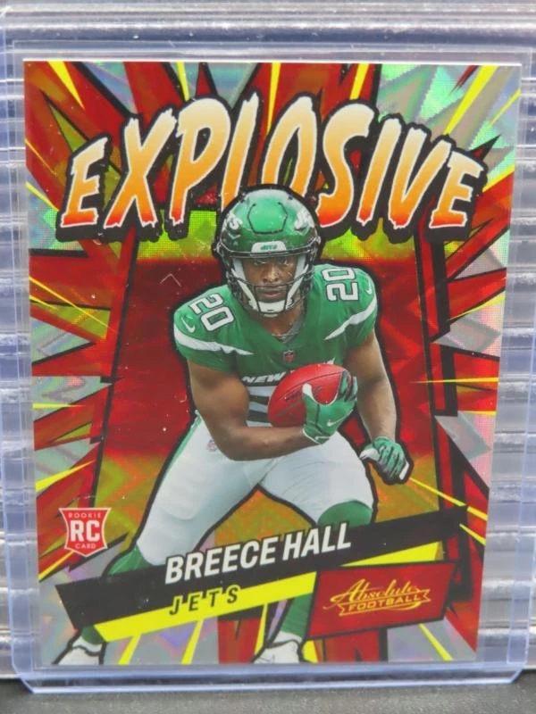 Breece Hall 2022 Absolute #E45 Explosive RAW Price Guide - Sports Card ...