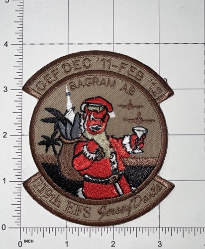 USAF 119th EFS OEF Dec 11-Feb 12 BAGRAM AB Patch Hook & Iron-On Repro ...