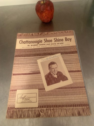 1950 Chattanoogie Shoe Shine Boy Harry Stone Jack Stapp Vintage sheet ...