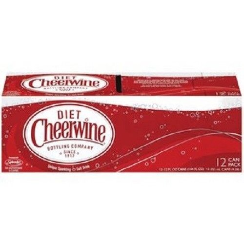 Cheerwine Diet Cherry Soda Soft Drink 12 Oz (12 Pack) for sale online ...