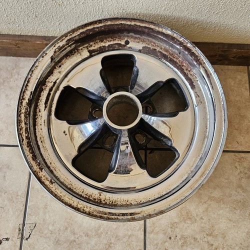 Vintage Keystone Classic 15x7 Chrome Mag Wheel Rim Single Spare Chevy ...