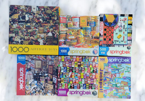 Springbok Jigsaw Puzzle Lot - Retro / Antique / Vintage Collection ...