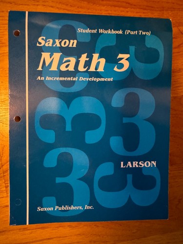 Homeschool Saxon Math 3 student workbook part 2 | eBay