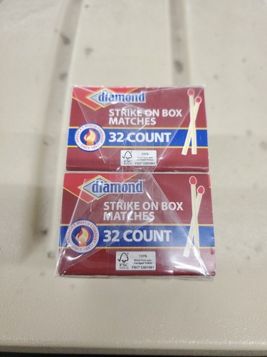 Greenlight Diamond Strike On Box Small Wooden Penny Kitchen Matches 320 ...